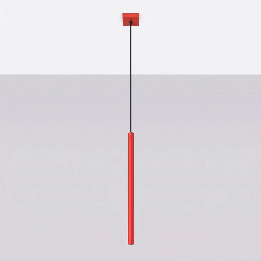 Sollux Lighting Závěsné svítidlo PASTELO 1 červené