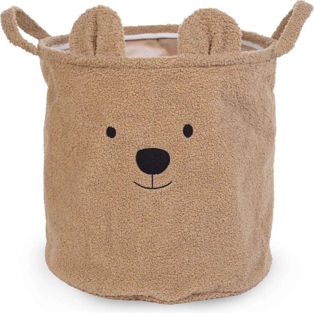 Úložný box koš na hračky teddy beige 40 x 40 x 40 cm