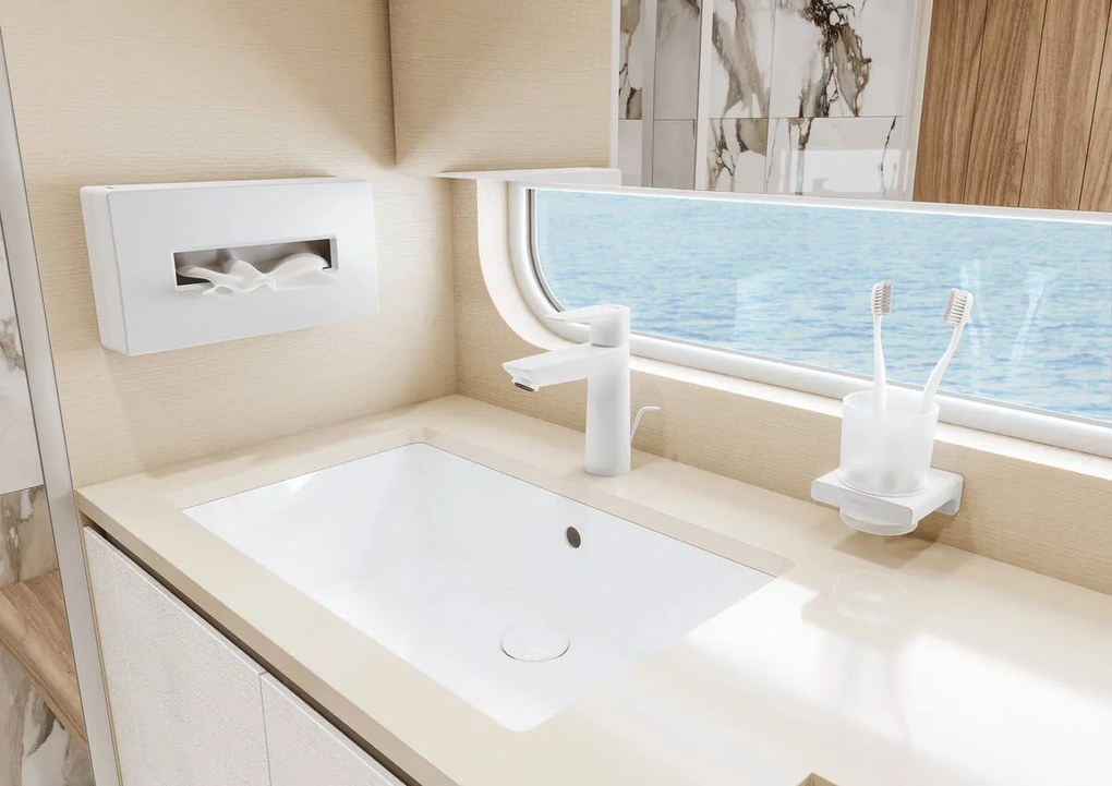 Hansgrohe AddStoris, zásobník na kosmetické kapesníky, bílá matná, HAN-41774700