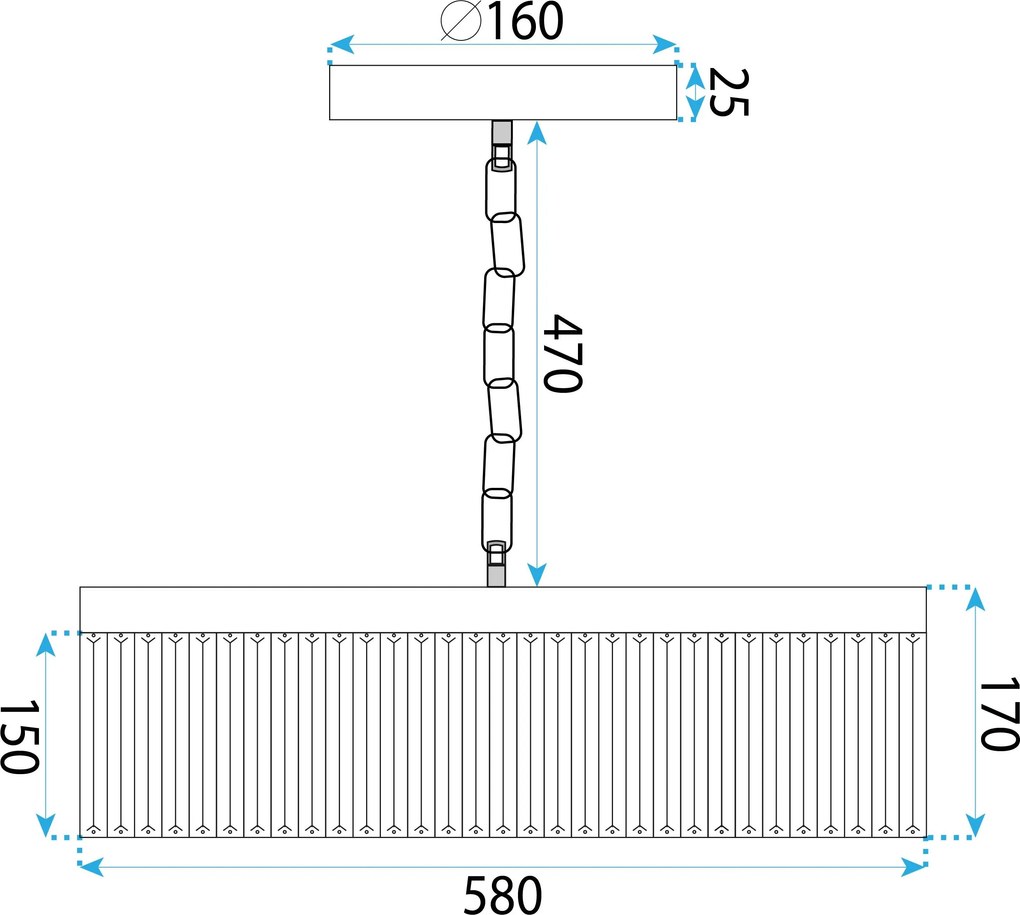 Toolight Rea, Lustr APP1531-8CP4 Gold, OSW-06165