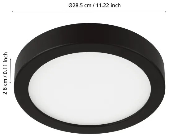 Eglo 98847 - LED Stmívatelné koupelnové svítidlo FUEVA-Z LED/19,5W/230V IP44