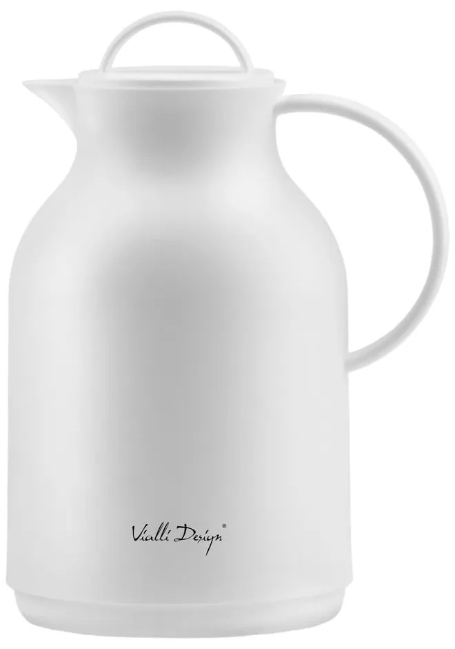 Bílá termoska Vialli Design, 1 l