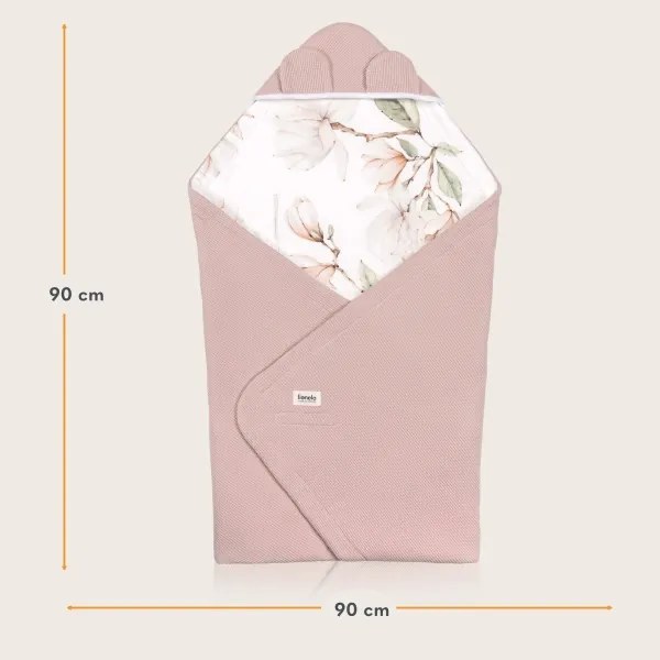Lionelo - Zavinovačka do autosedačky TRAVEL SWADDLE 90x90 cm Beige Magnolia