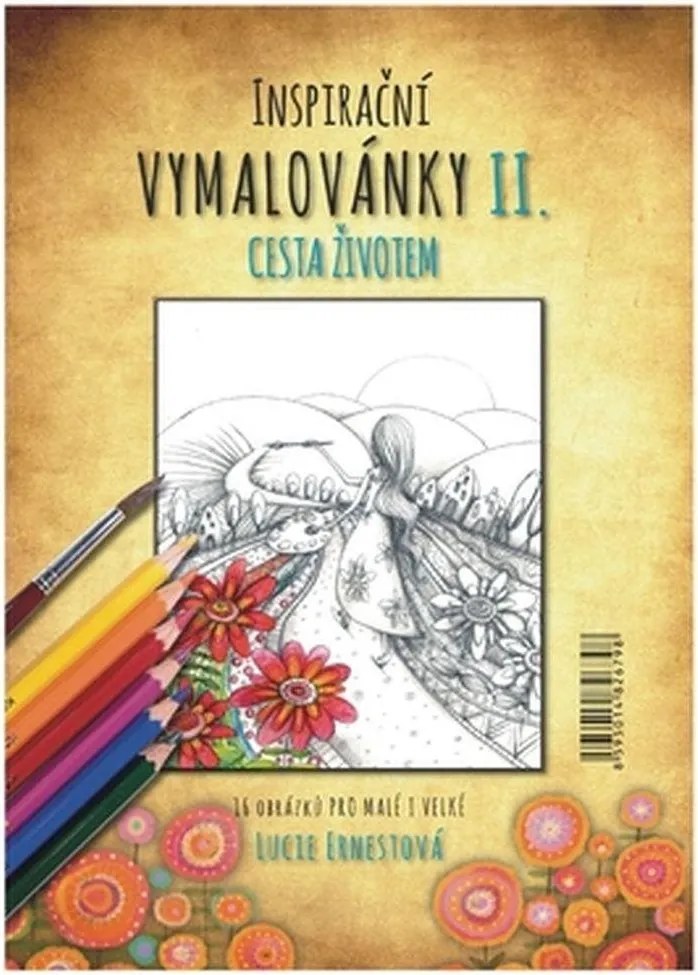 Omalovánky inspirační vymalovánky ii. cesta životem, lepená horní vazba a4
