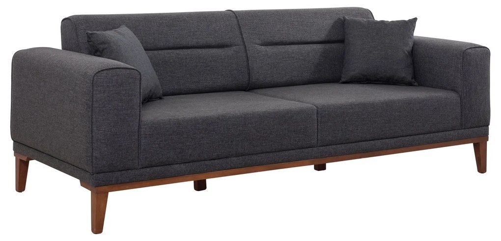 Hanah Home Pohovka LIONES s odkládacím stolkem antracitová 223 cm