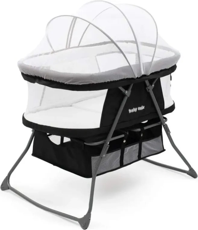 Baby Mix DreamyNest skládací postýlka kolébka černá