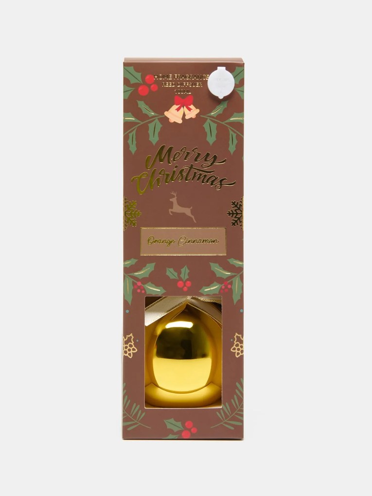 Sinsay - Vánoční aroma difuzér s tyčinkami Orange Cinnamon - zlatá
