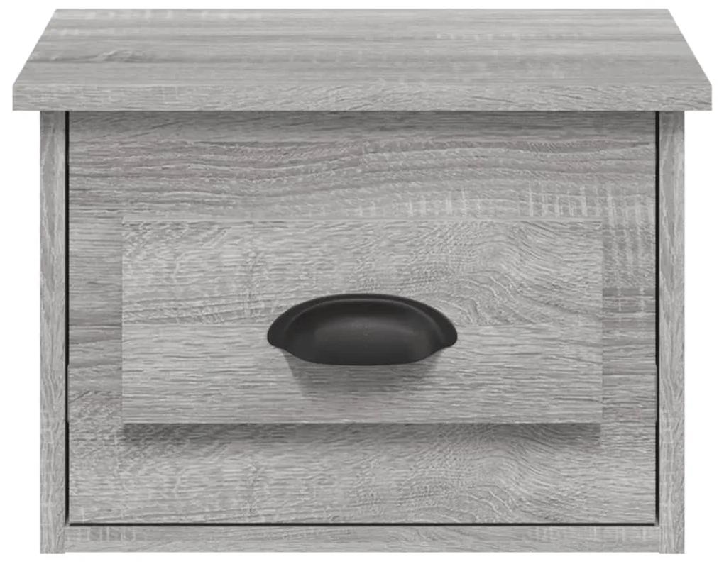Nástěnný noční stolek šedý sonoma 41,5 x 36 x 28 cm - Default Title