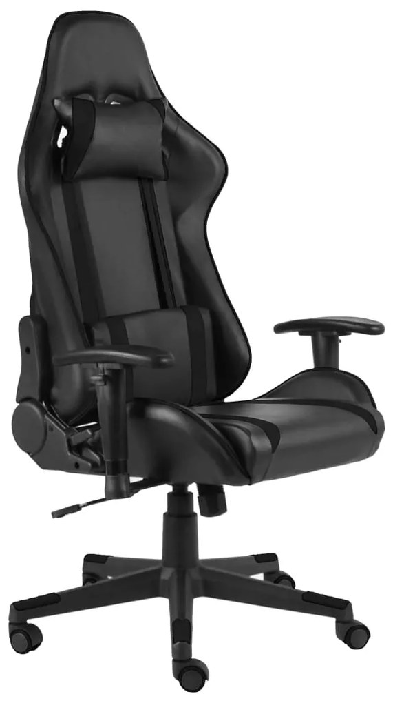 20478 vidaXL Otočná herní židle černá PVC