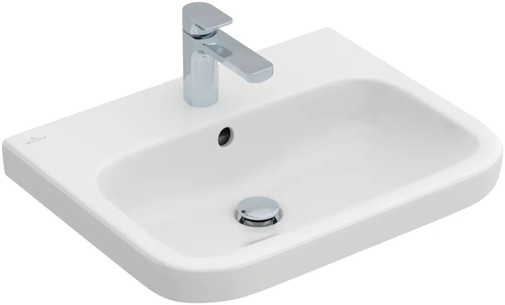 Villeroy & Boch ARCHITECTURA - Umyvadlo, 600x470x180 mm, s přepadem, bílá alpin 41886G01