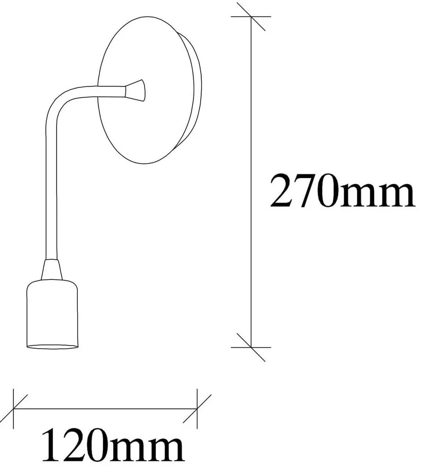 Matně černé nástěnné svítidlo Dartini – Opviq lights