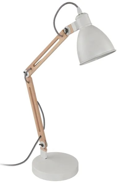 Eglo 901294 - Stolní lampa TORONA 1 1xE14/28W/230V bílá