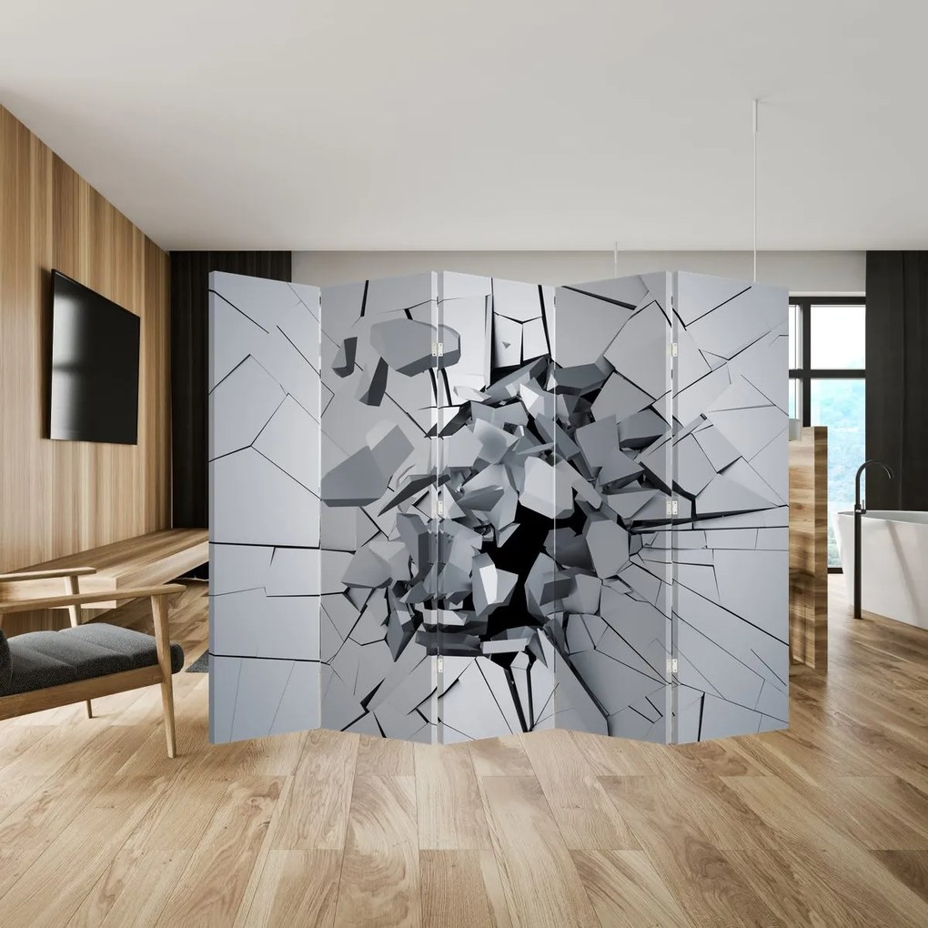 Paraván - 3D Abstrakce (210x170 cm)