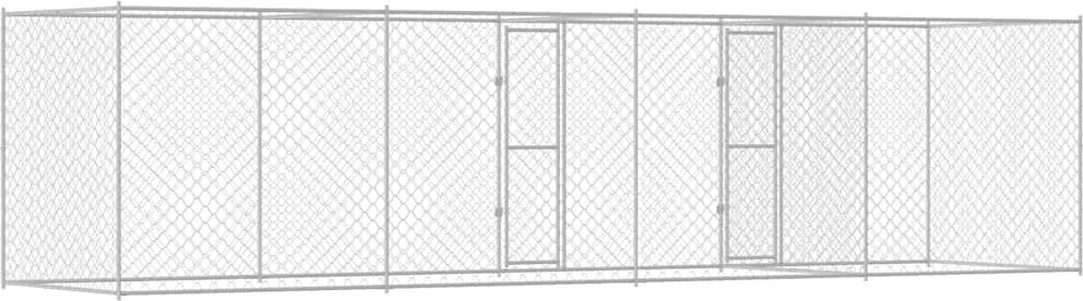 Klec pro psa Stříbrná 800 x 200 x 200 cm Pozinkovaná ocel 3368313