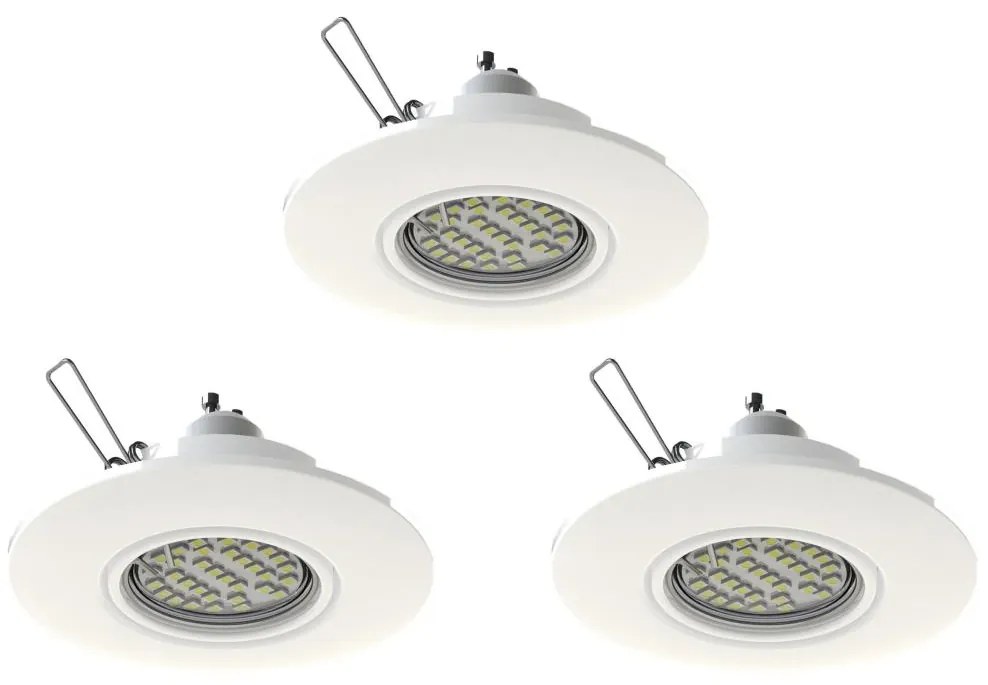 Eglo 78704 - SADA 3x LED Podhledové svítidlo PENETO 1xGU10/3,3W/230V bílá