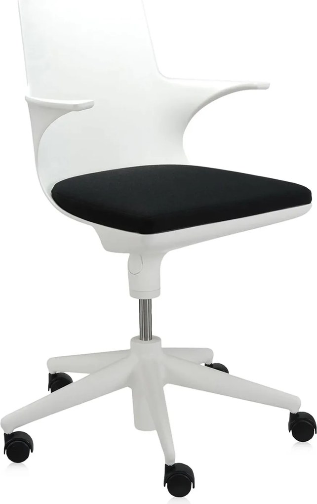 Výprodej Kartell designové kancelářské židle Spoon Chair - bílá