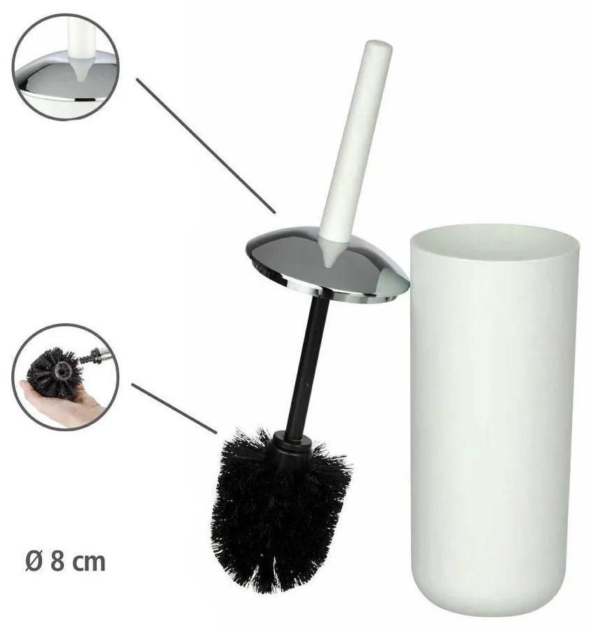 WC kartáč Brasil Wenko, bílý/s chromovými prvky