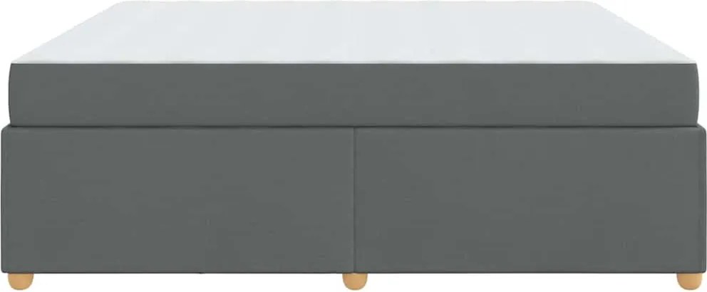 Rám postele s matrací Tmavě šedá 180 x 200 cm textil 3399371