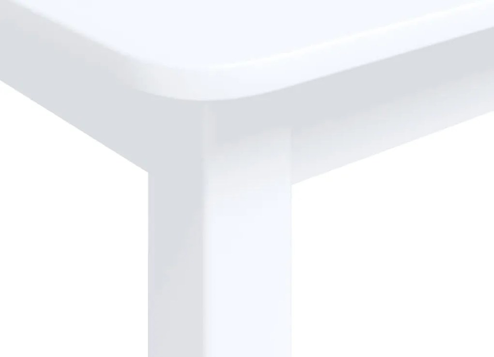 vidaXL Jídelní stůl 114 x 71 x 75 cm masivní kaučukovník [247362] Barva: Černá