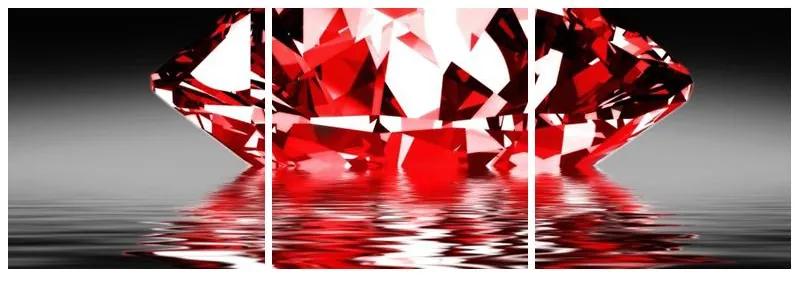 Obraz červeného diamantu  (120x40 cm), 40 dalších rozměrů