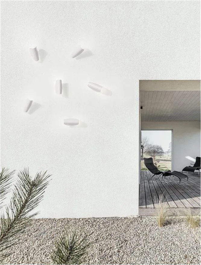 NV 9026119 AKCE - Venkovní nástěnné svítidlo ARABELLA bílý hliník a čiré sklo LED 6W 3000K IP54 - NOVA LUCE