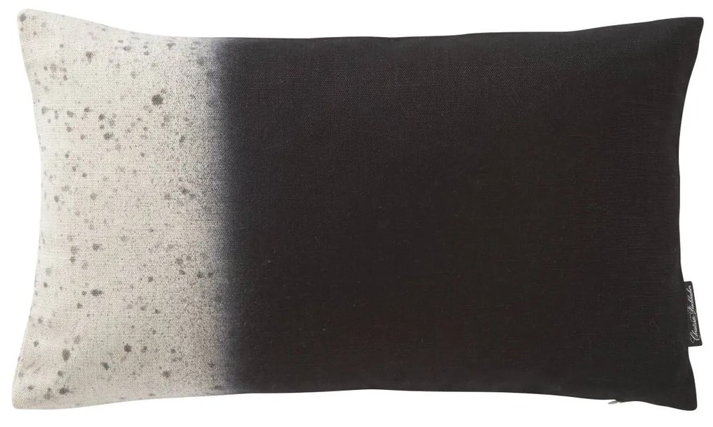 Dekorační polštář CLASH 30 x 50 cm, černá/béžová