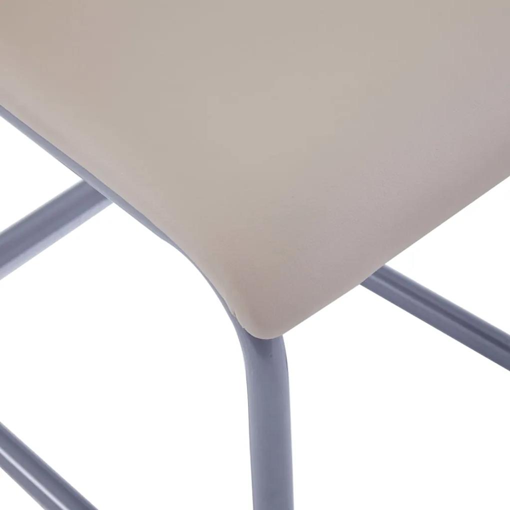 Konzolové jídelní židle 2 ks cappuccino umělá kůže - Default Title