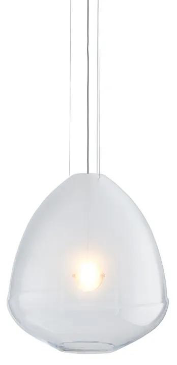 Moderní svěšené svítidlo z ručně foukaného skla Limpid Light M Délka kabelu: 2500 mm, Sklo: Transparentní, Stmívání: Stmívatelné DALI