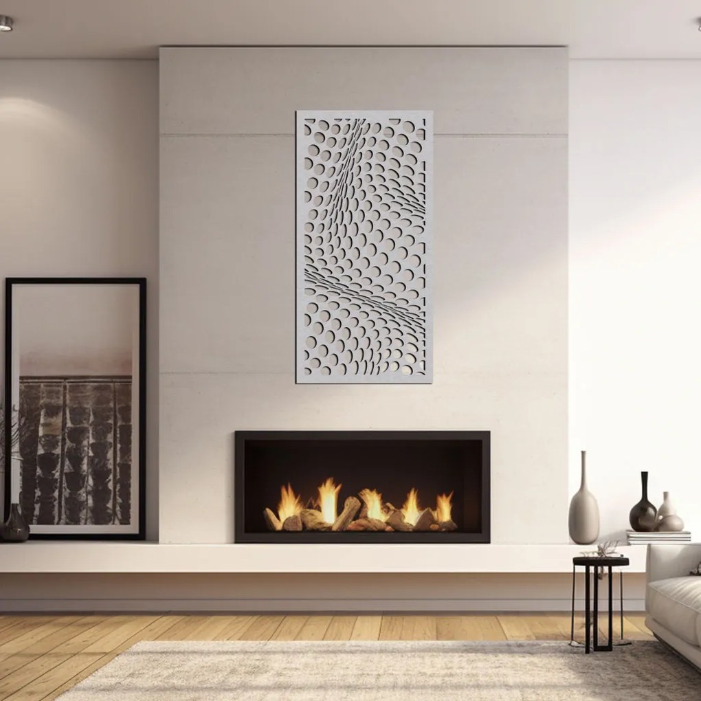 dřevo života Dřevěný dekorační panel WAVES Zvolte rozměr (cm): 40x80, Zvolte barvu dekoru: Ořech