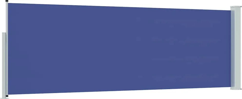 vidaXL Zatahovací boční markýza/zástěna na terasu 100 x 314 cm [48375] Barva: Modrá