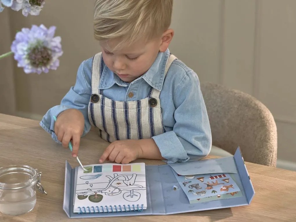 Little Dutch Omalovánky s vodovkami a samolepkami Jim Doprava