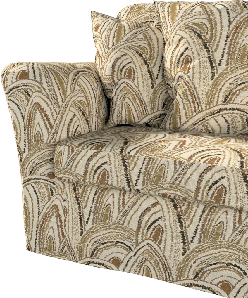 Potah na pohovku IKEA Tomelilla rozkládací barva béžová látka pletený vzor, vzorované