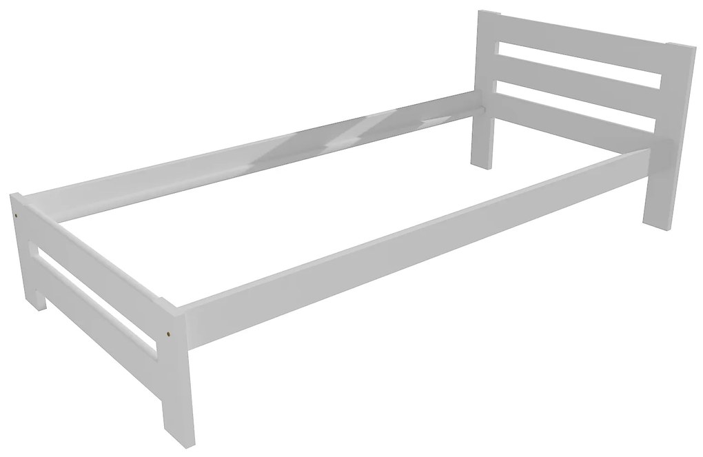 Vomaks Jednolůžková postel VMK005B Rozměr: 100 x 200 cm, Barva: barva bílá