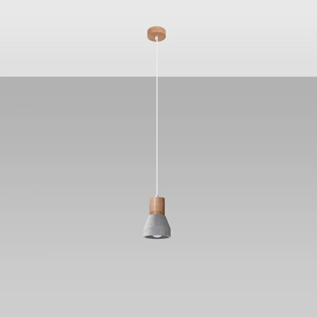 Sollux Lighting Závěsné svítidlo QUBIC šedé