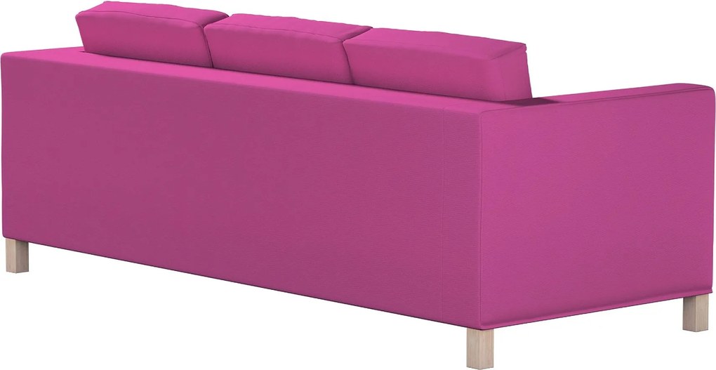 Potah na pohovku IKEA Karlanda 3-místná nerozkládací, krátký barva růžová látka pletený vzor