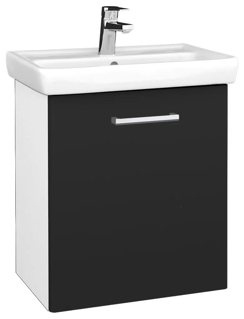 Dřevojas Koupelnová skříň DOOR SZD 55 Varianta: N01 Bílá lesk / Úchytka T02 / D10 Borovice Jackson / Levé