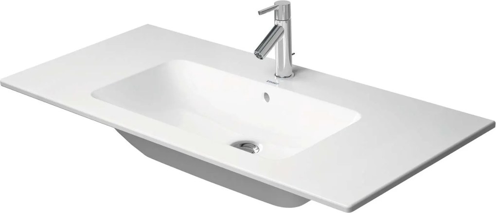 Duravit ME by Starck - Umyvadlo 103x49 cm, s přepadem, otvor pro baterii, DuraShield, bílá 233610AA00