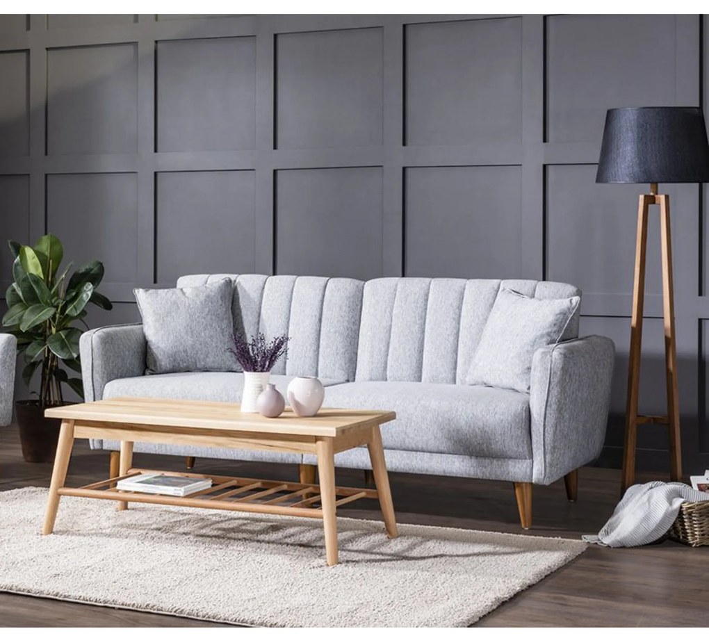 Atelier del sofa Rozkládací pohovka AQUA šedá 202 cm 867UNQ1313