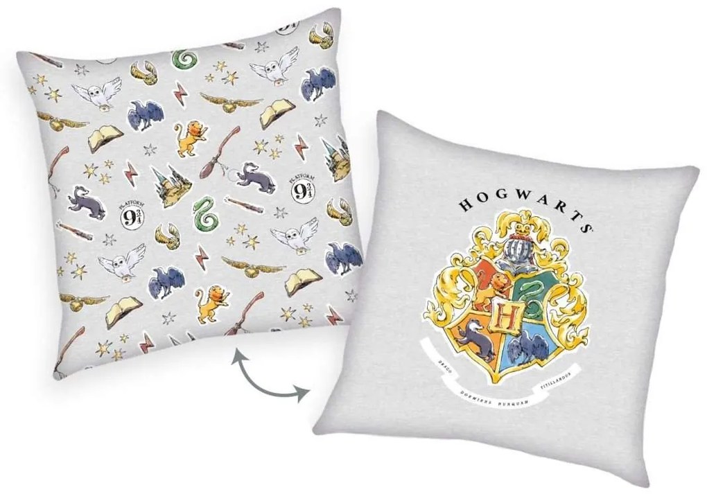 HERDING Polštářek Harry Potter grey Polyester, 40/40 cm