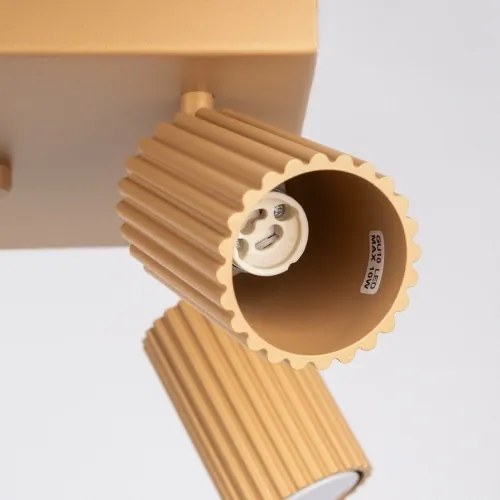 Stropní svítidlo SOLLUX KARBON 4 zlaté GU10 4x10W bez žárovek SL.1564