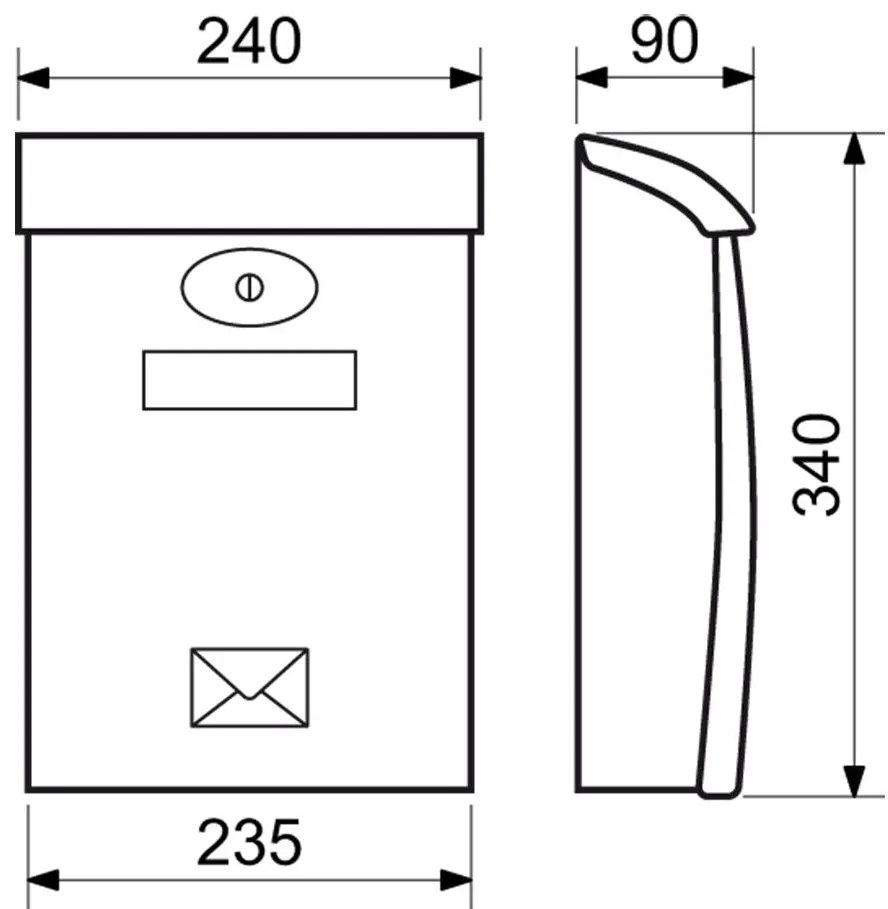 Richter Czech Poštovní schránka Richter BK.03.HM plastová
