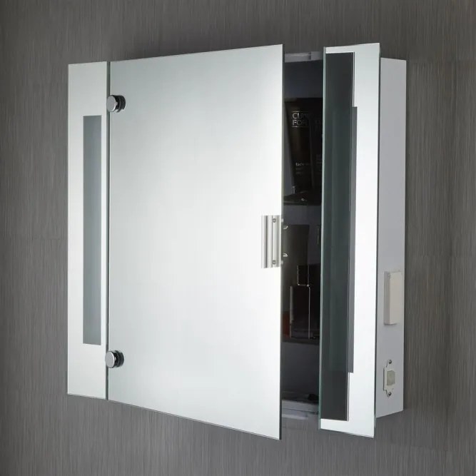 Searchlight 6560 Koupelnové zrcadlo - skříňka MIRROR s LED osvětlením IP44