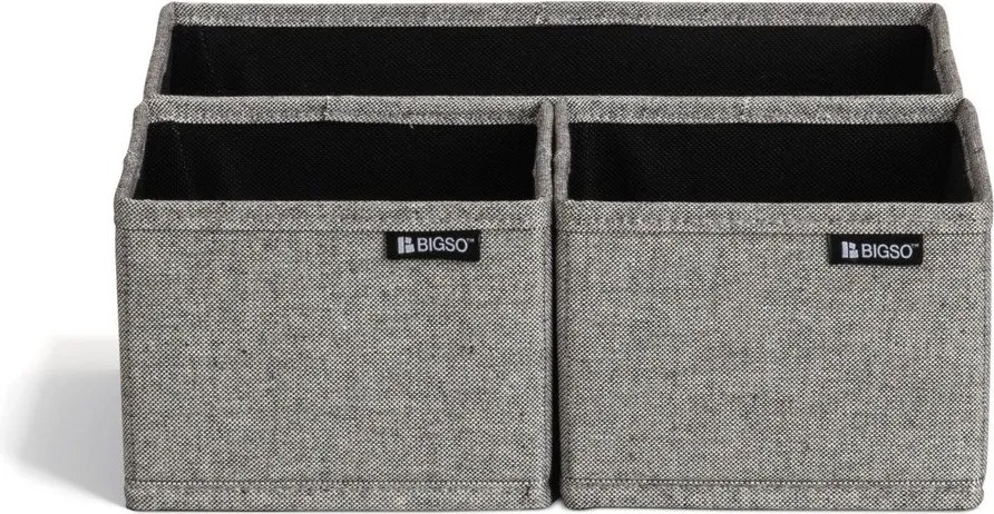 Látkové organizéry do šuplíku v sadě 3 ks Soft Storage – Bigso