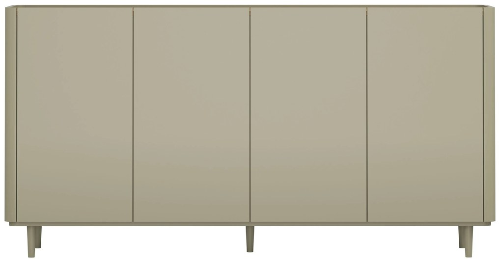 Komoda Elivo 200 cm na nožkách - eukalyptus / dub baltic dune