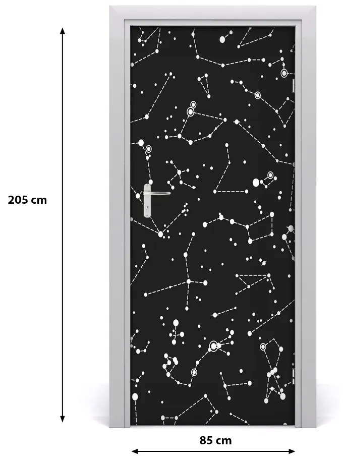 Fototapeta samolepící na dveře hvězdokupa 85x205 cm