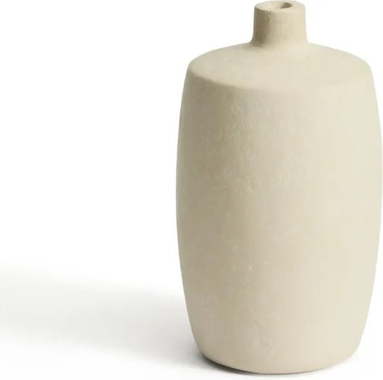 Krémová váza z papírmaše (výška 26 cm) Mireni – Kave Home