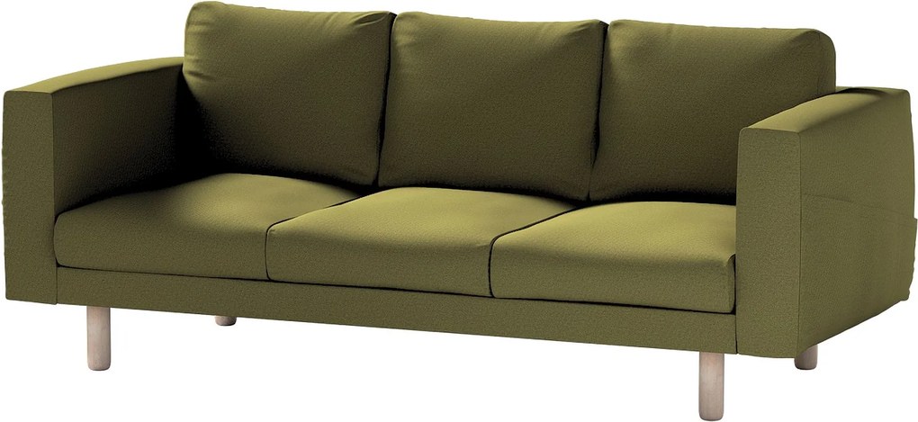 Potah na pohovku IKEA Norsborg 3-místná barva zelená látka pletený vzor
