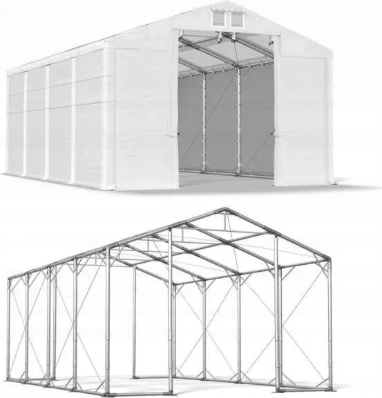 Dílenské stany 6x8 m [4 m] Zemědělské Das 580 P