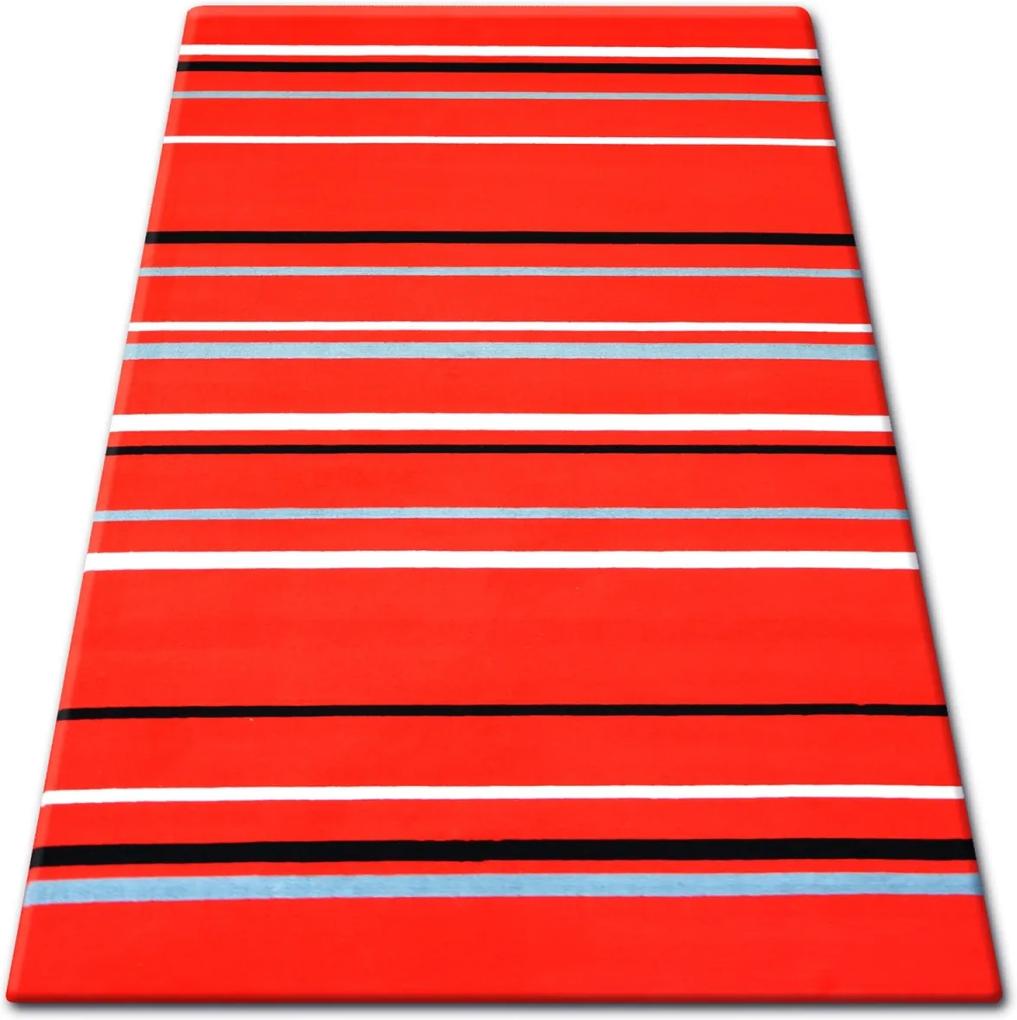 Kusový 3D koberec Flash Dash červený 160x225
