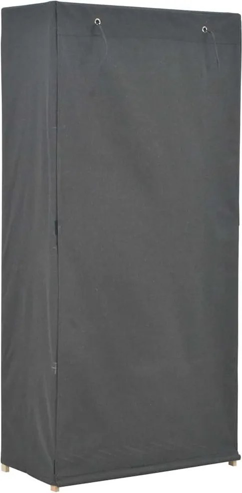 Šatní skříň šedá 79 x 40 x 170 cm textil 248193